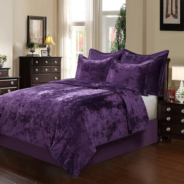 Purple Velvet Bedspread