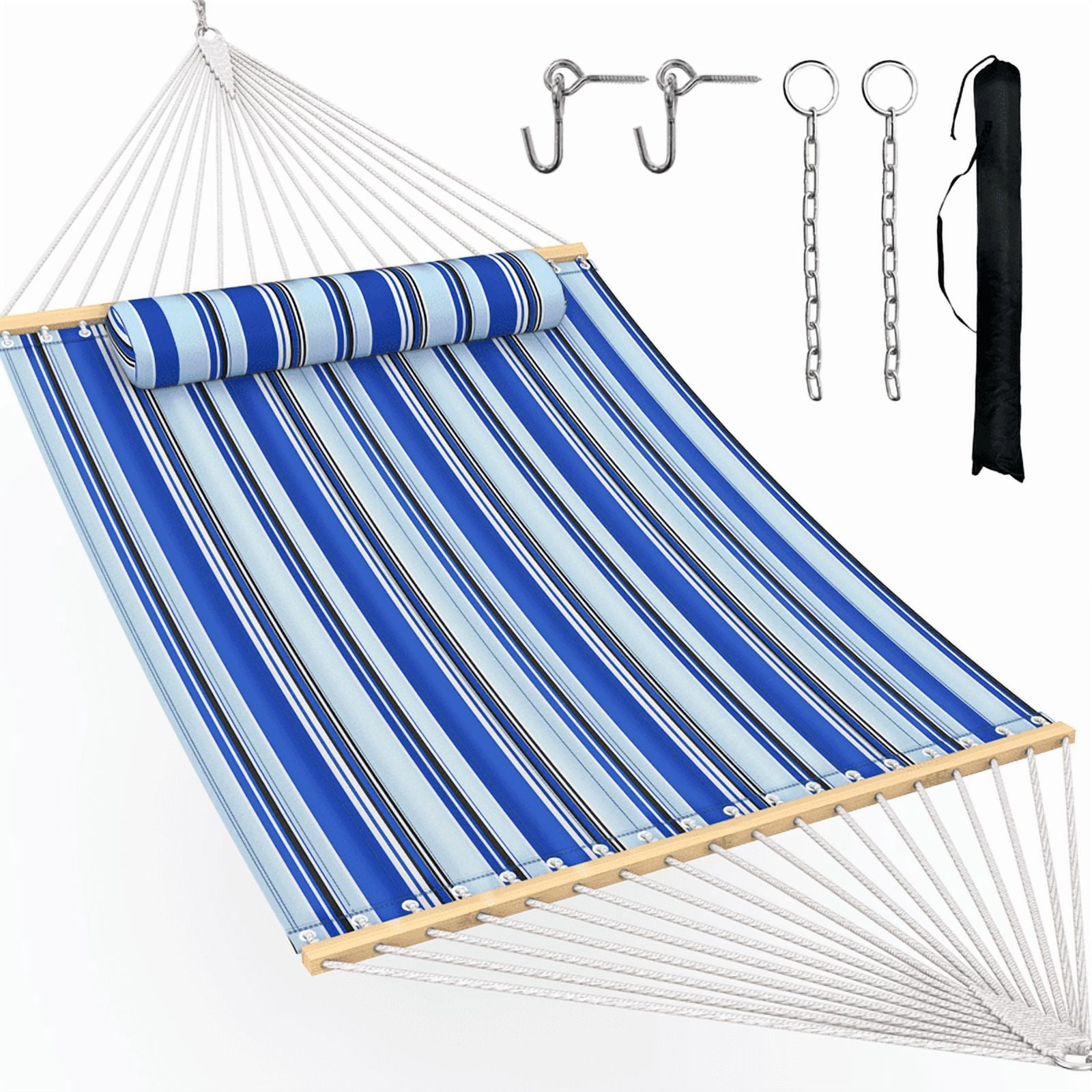 KEESTP 2 Person Portable Double Hammock Without Stand - 500lb Capacity ...