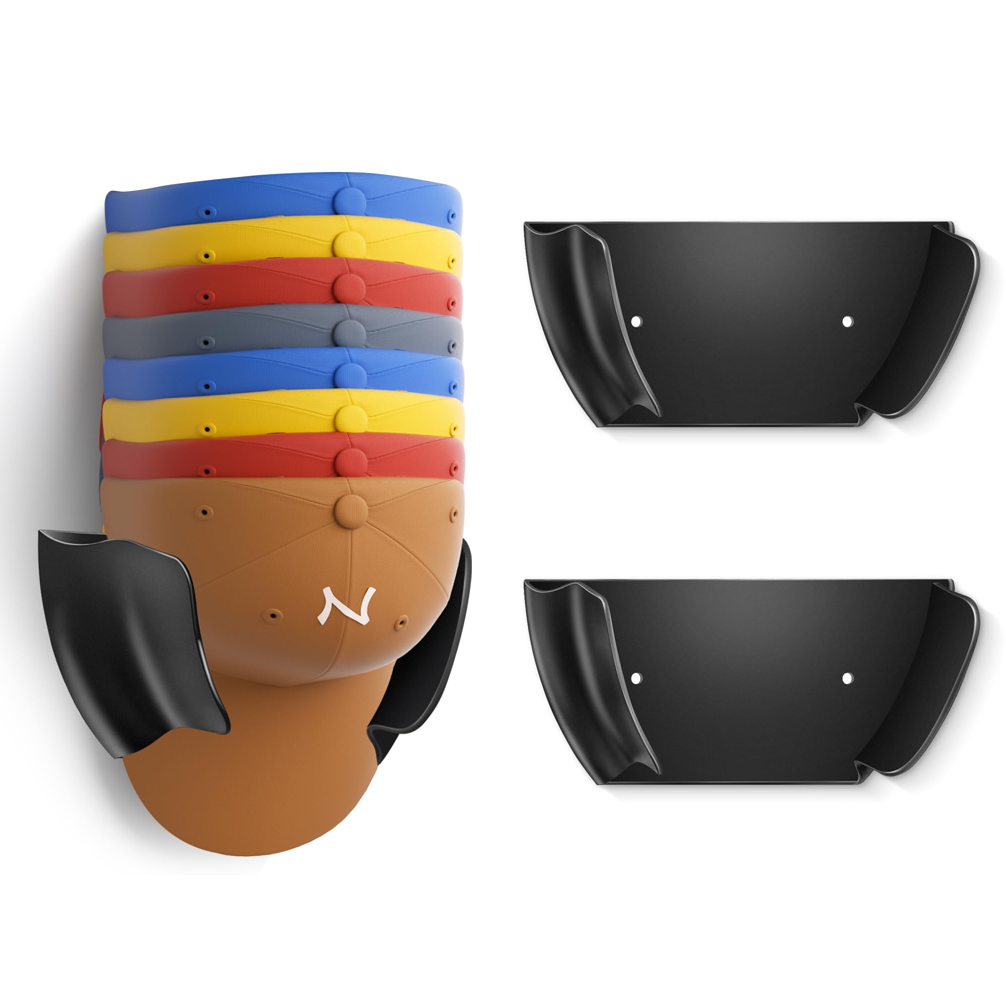 KEETDY Hat Racks for Baseball Caps Wall Vertical Hat Organizer for ...