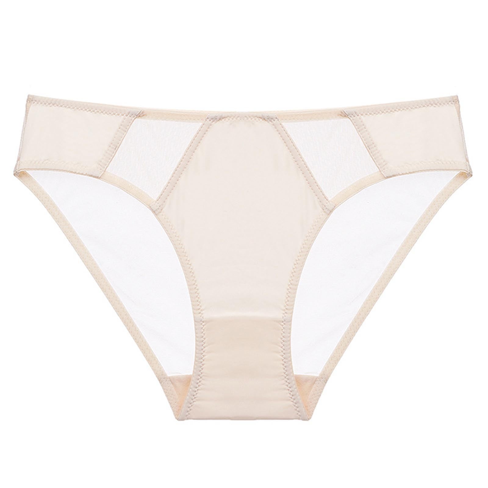 KEGIRLOM Underwear French Thin Perspective Mesh Lace Underwear Cropping ...