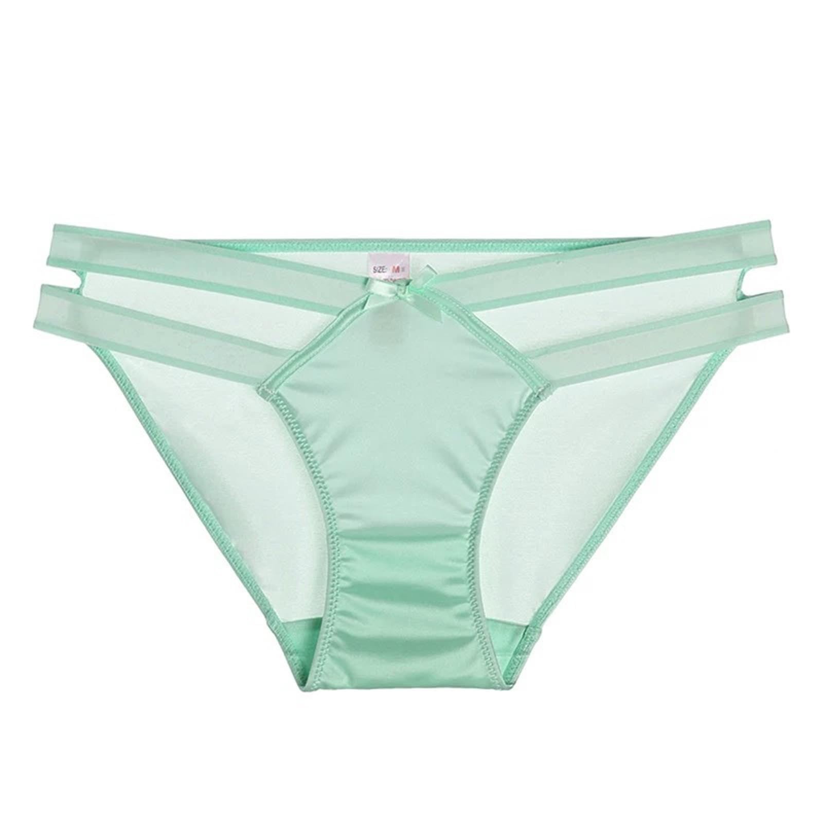 KEGIRLOM Underwear French Thin Perspective Mesh Lace Underwear Cropping ...