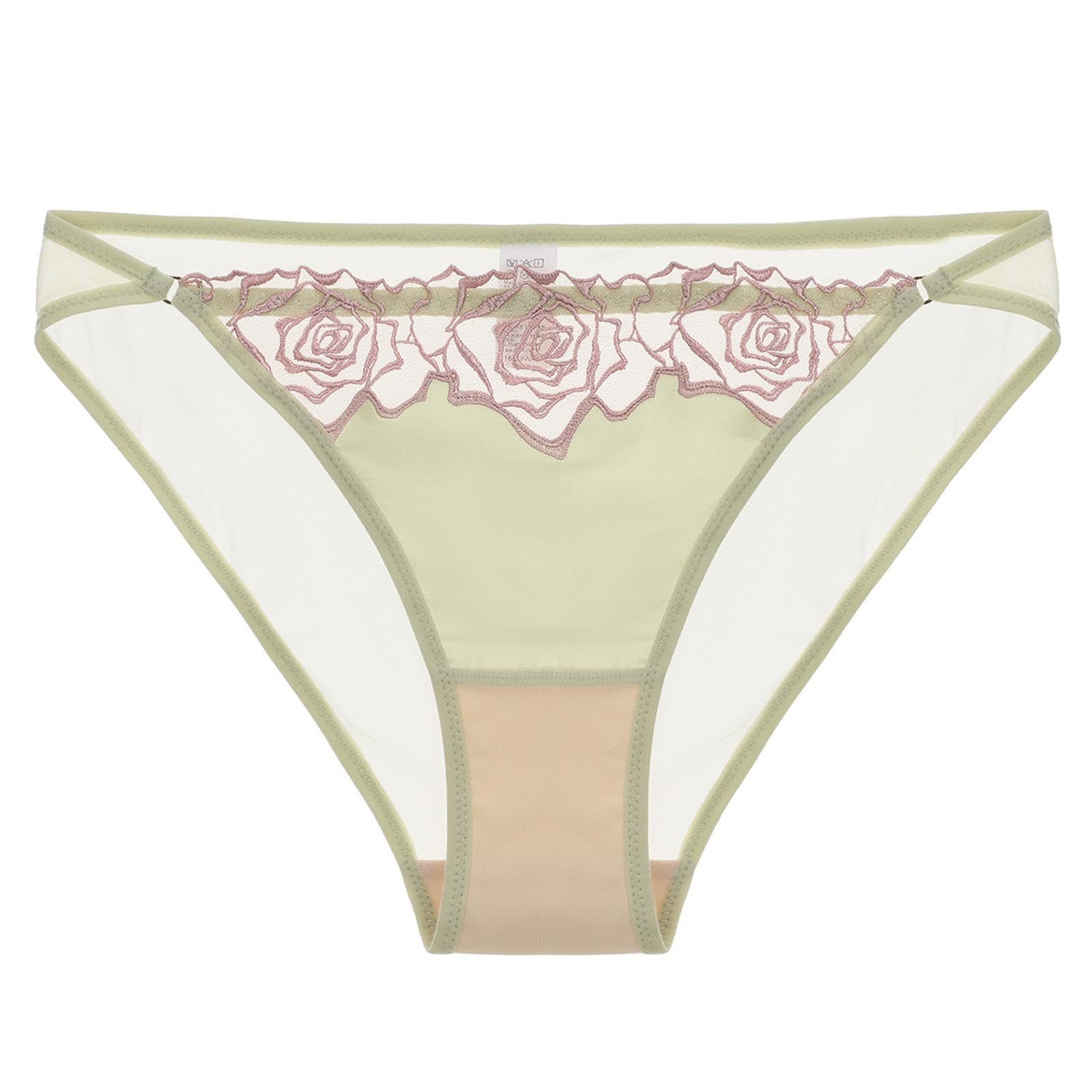 KEGIRLOM Underwear French Thin Perspective Mesh Lace Underwear Cropping ...