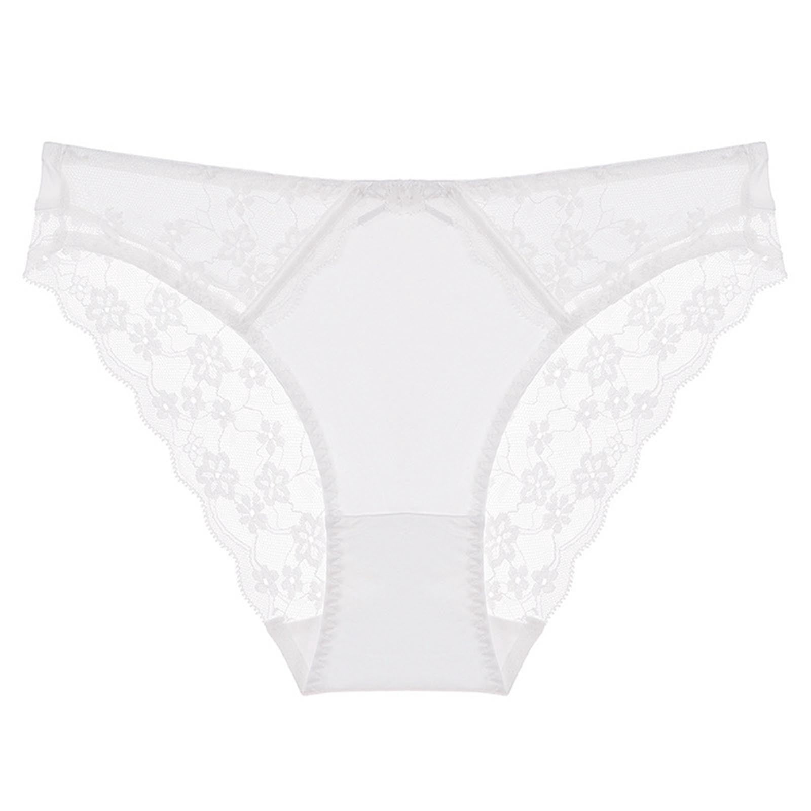KEGIRLOM Underwear French Thin Perspective Mesh Lace Underwear Cropping ...
