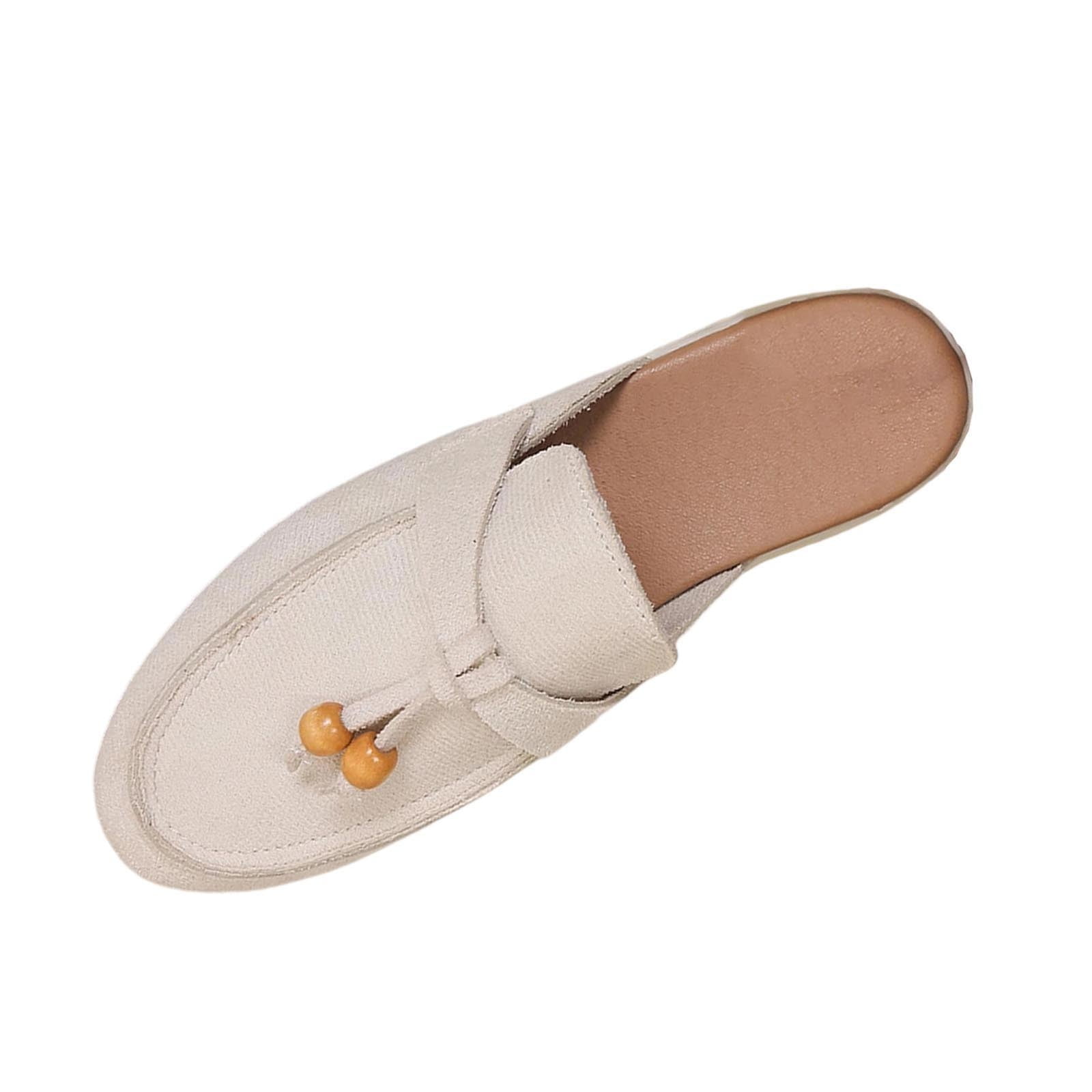 KEGIRLOM Women's Fashion Casual All-Match Ethnic Style Half-Slippers ...