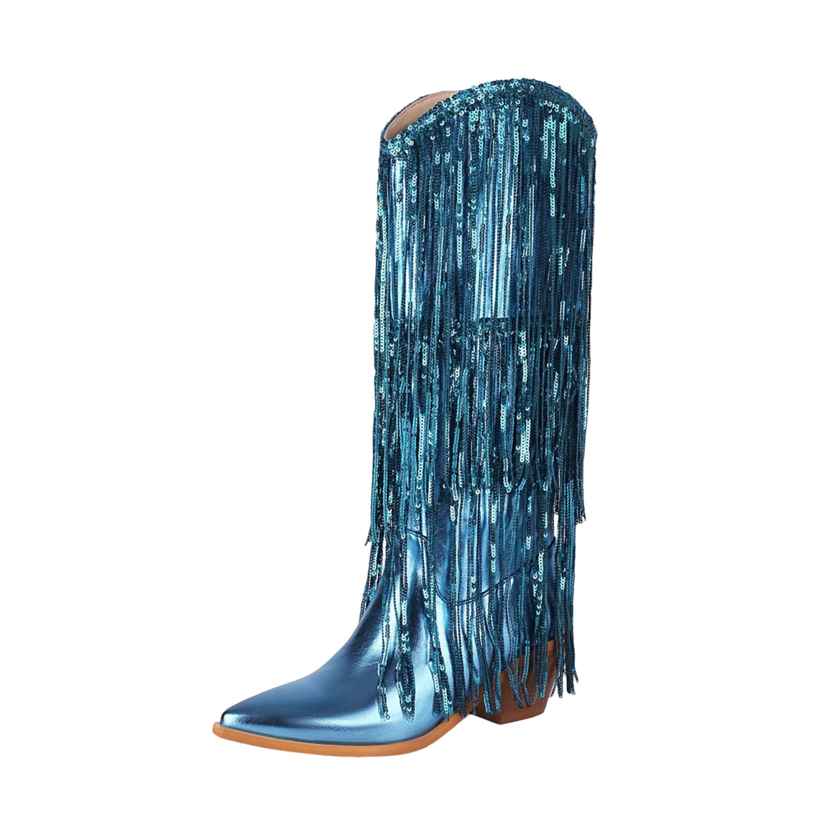 KEGIRLOM Women's Fashion Casual Versatile Sweet Cool Sequined Tassel ...