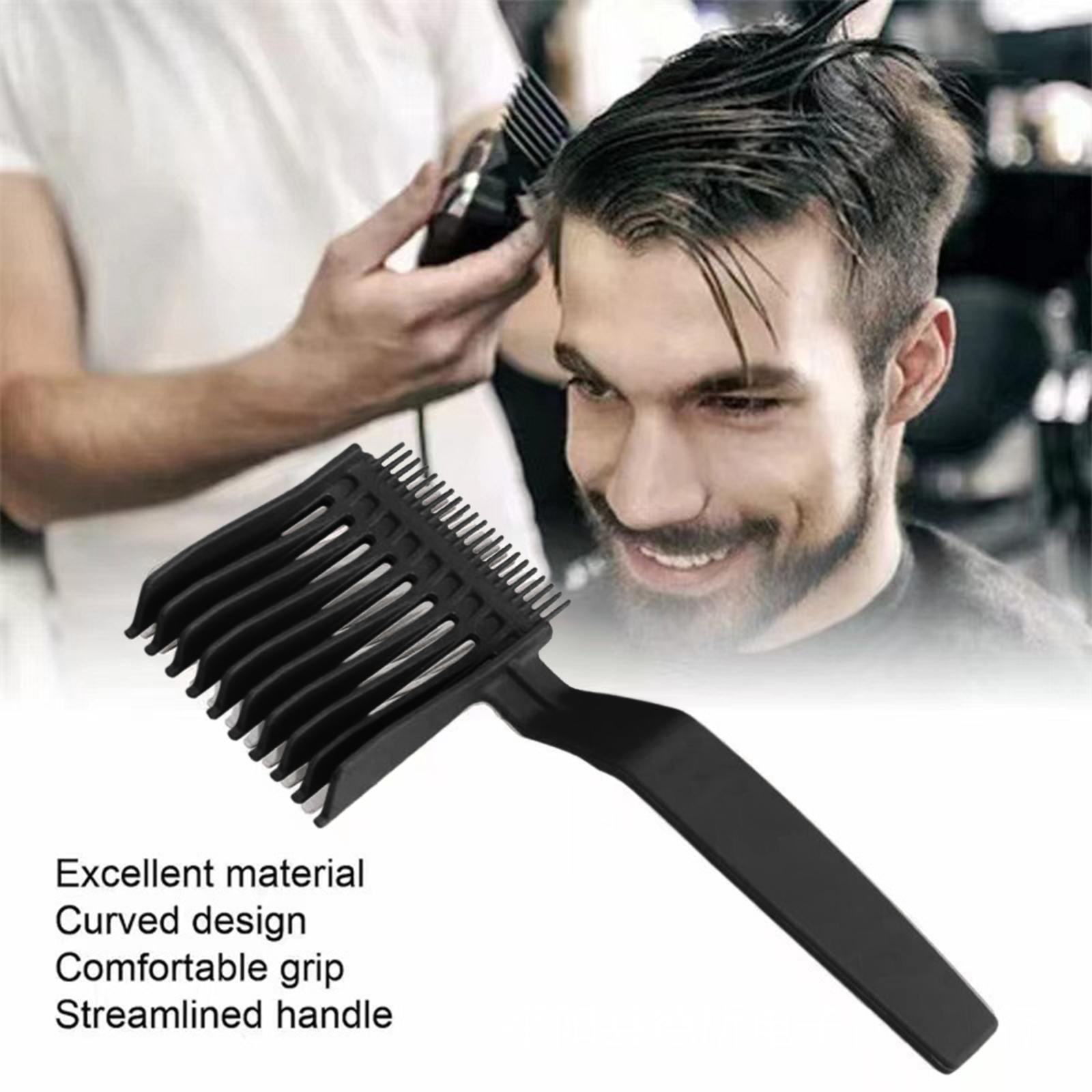 KEGUALV 2 Pcs Barber Fade Combs For Men Heat Clipper Comb Anti Static ...