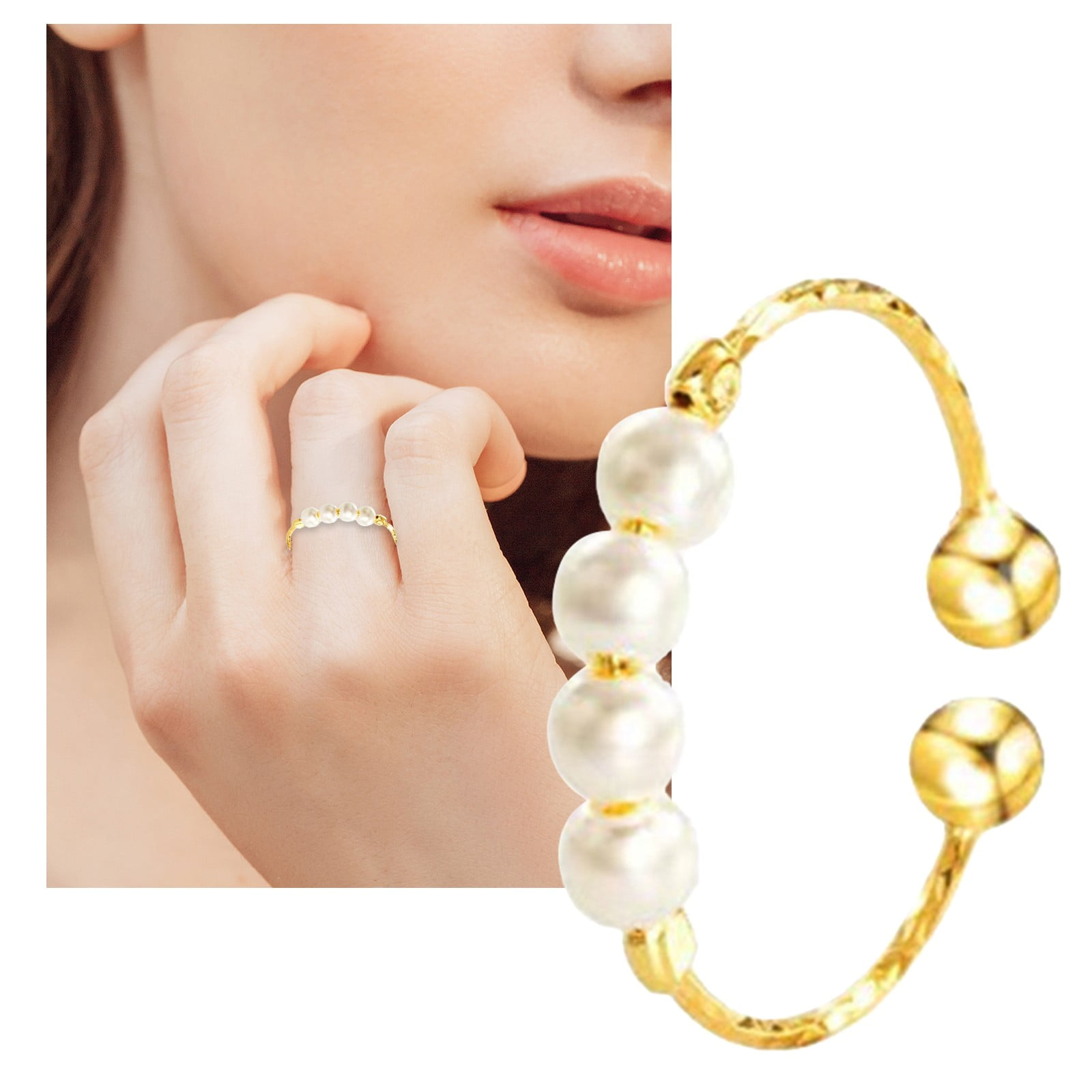 KEGUALV Ring For My Daughter Female Ring For Daughter Mother's Gift Ring Adjustable Open Ring ...