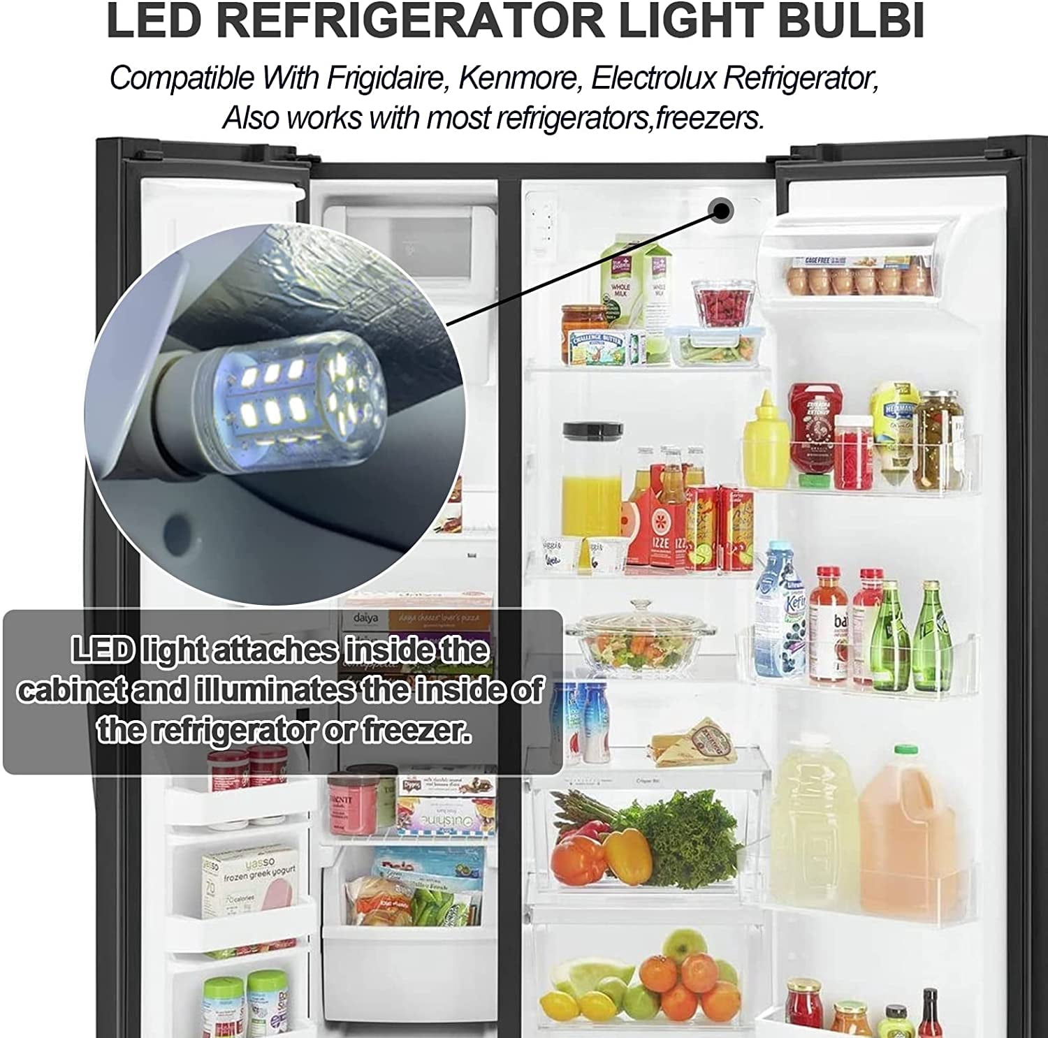 KEI D34l Refrigerator Light Bulb Replacement Frigidaire Light Bulb ...