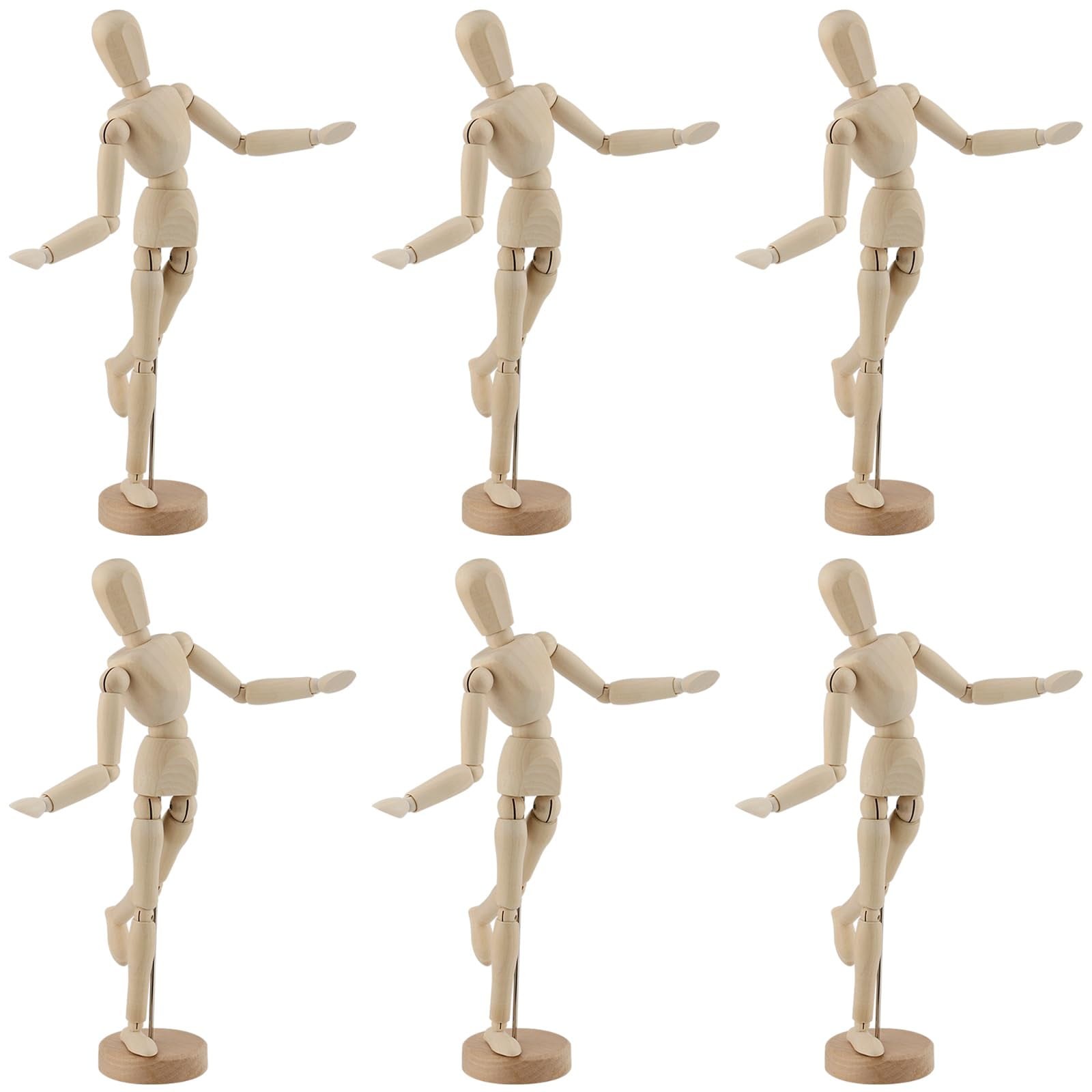 KEILEOHO 4 PCS 12 Inch Artists Wooden Manikin Jointed Mannequin ...