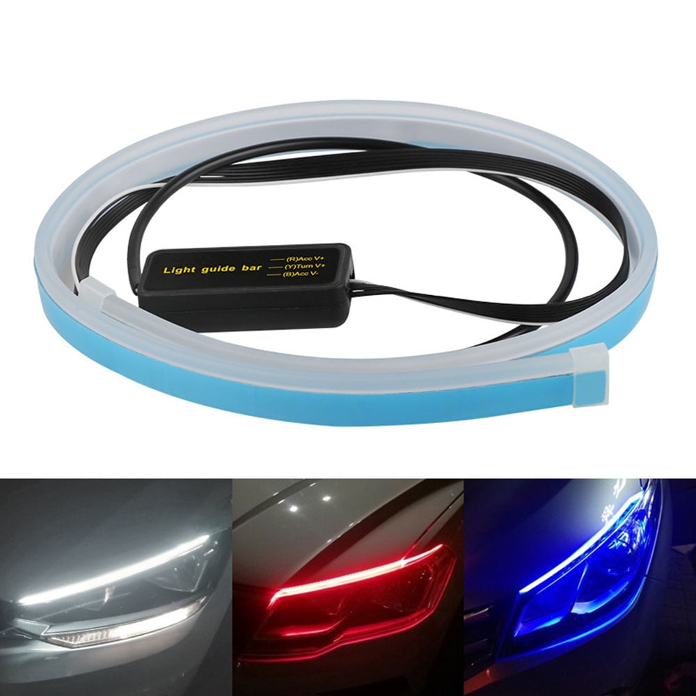KEINXS 1 Pcs Soft Tube LED Strip Car Daytime Running Light Turn Signal ...