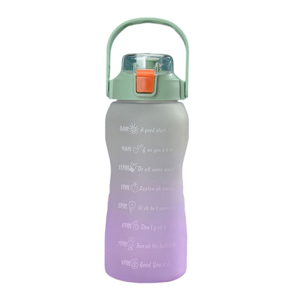 KEINXS 50 OZ Water Bottle with Motivational Time Marker & Straw ...