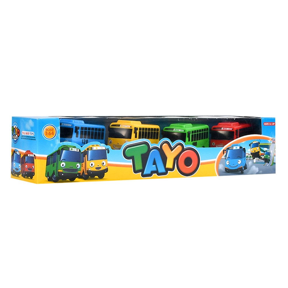 KEINXS 5Pcs Little Bus TAYO Toy Little Bus Tayo Car Toy Set Pull Back ...
