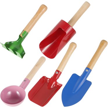 Emsco Group Little Diggers Kids' Plastic Garden Leaf Rake with Wood ...