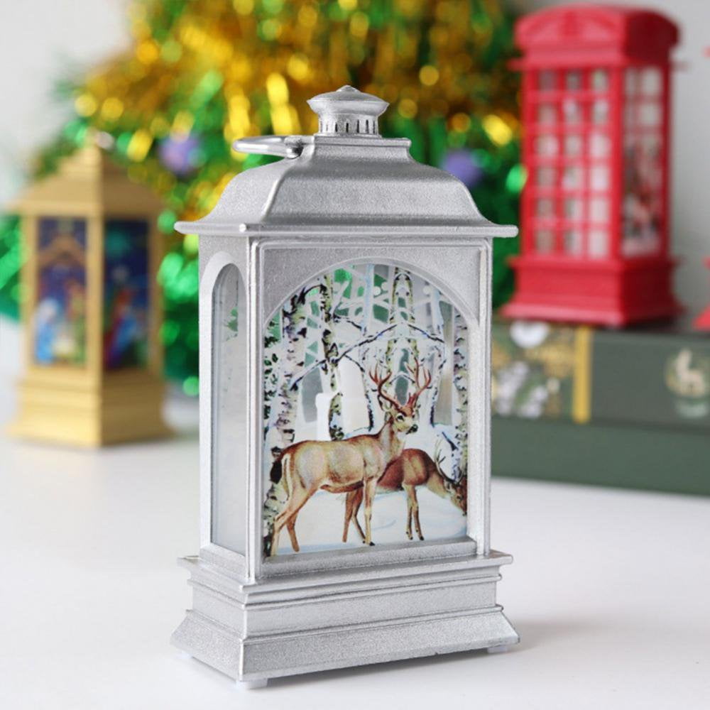 KEINXS Battery Operated & Plug-in Musical Lighted Christmas Snow ...