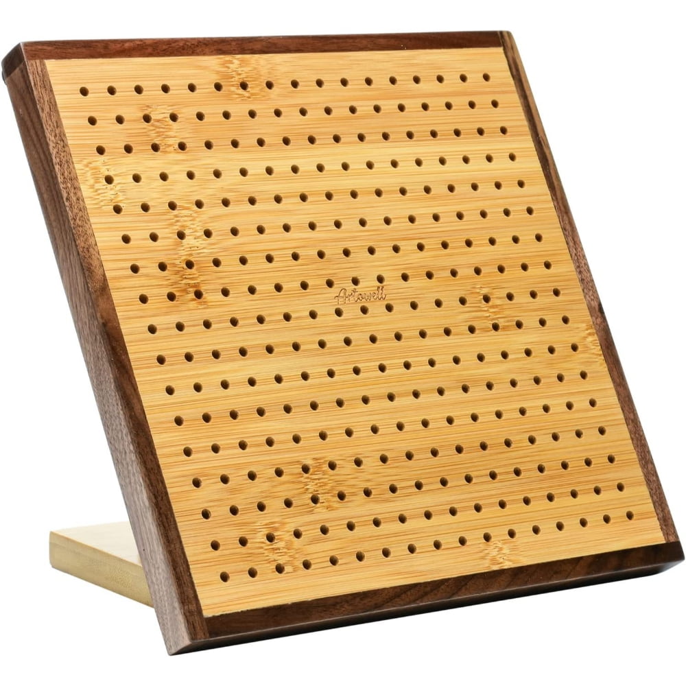 KEINXS Blocking Board, 11 Inch Natural Bamboo and Black Walnut Wood ...