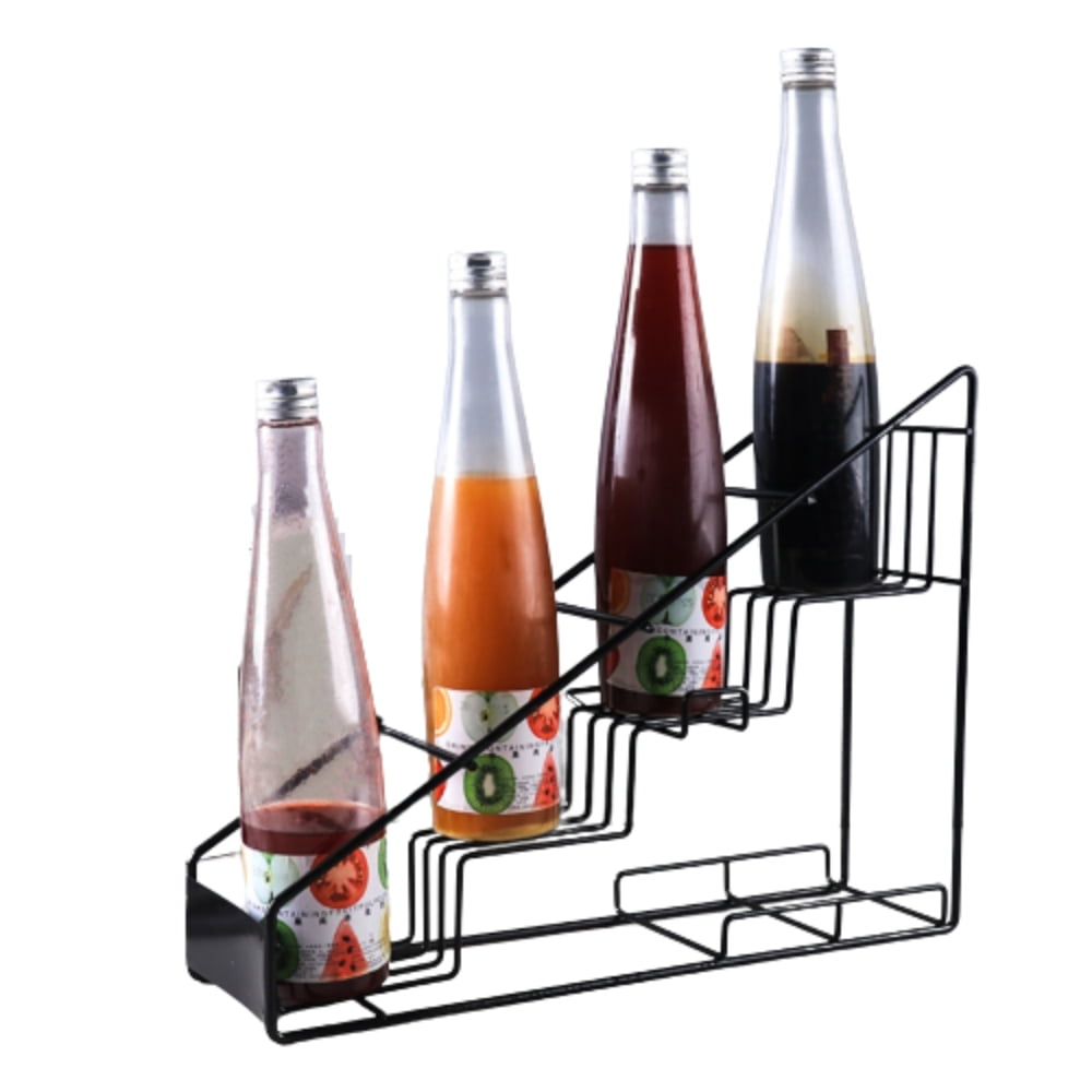 KEINXS Bottle Holder, Acrylic 3 Compartment Bottle Organizer, Storage ...