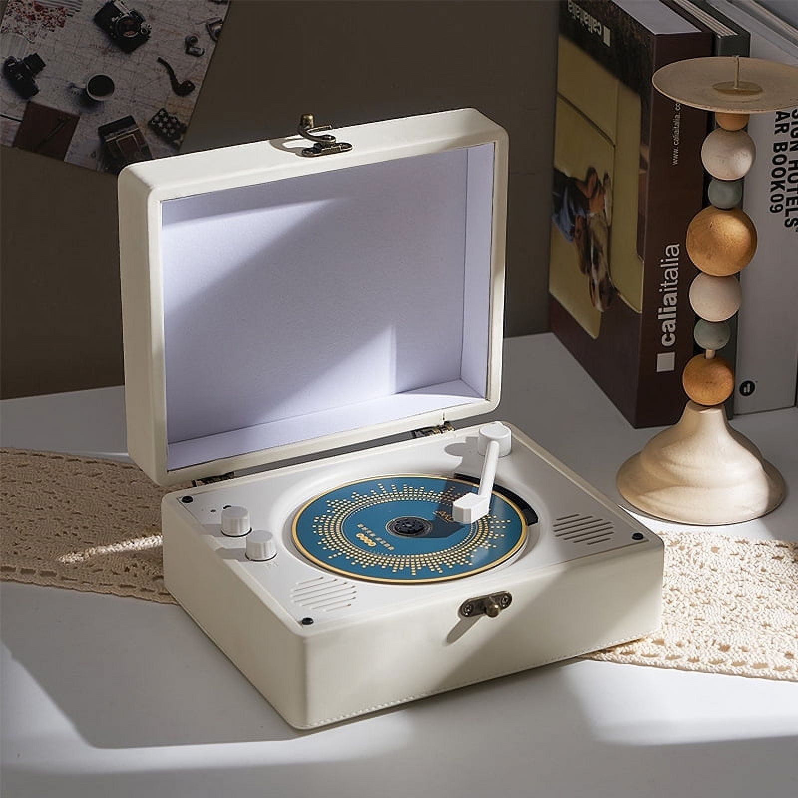 KEINXS CD Player with Bluetooth - Retro Desktop CD Players for Home CD ...