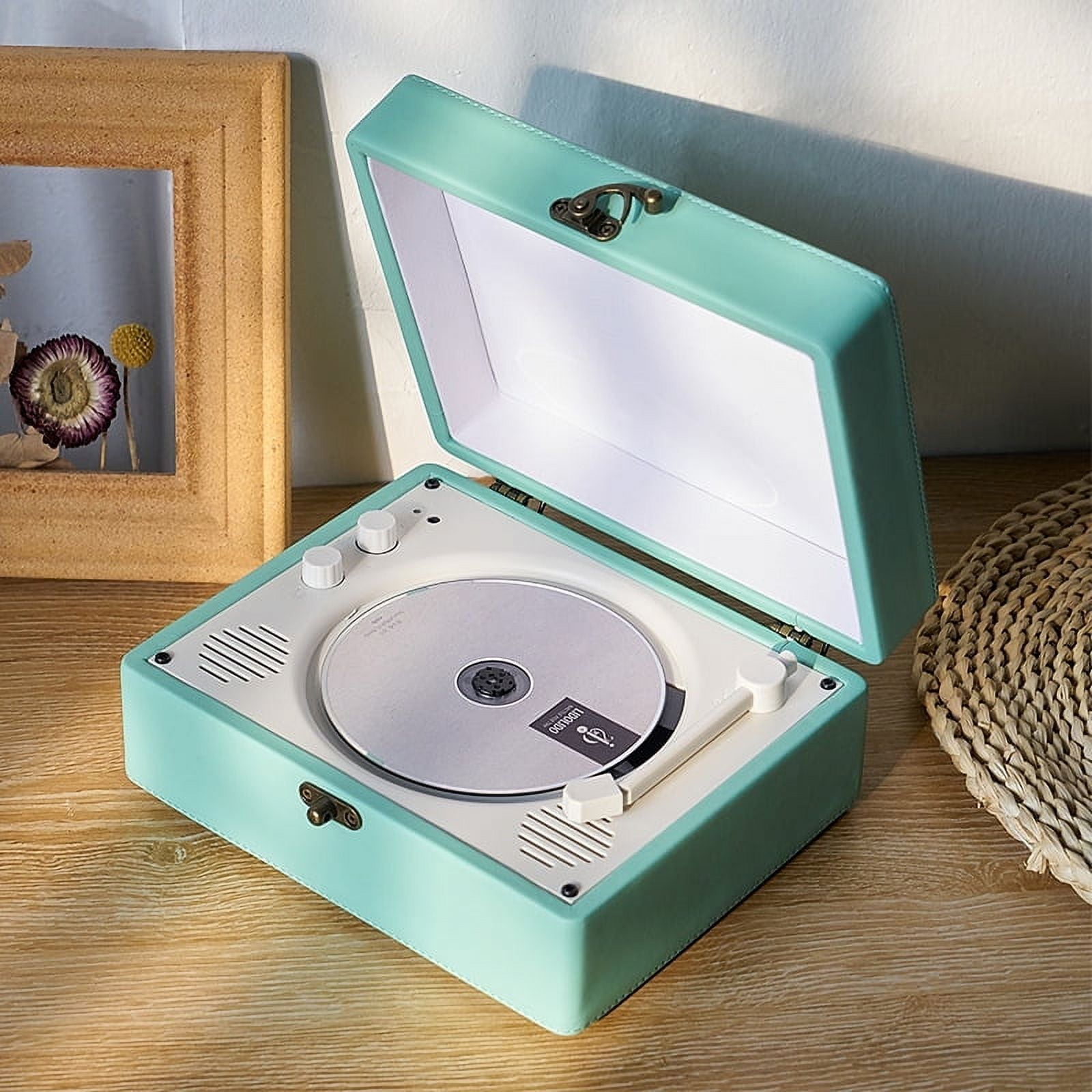 KEINXS CD Player with Bluetooth - Retro Desktop CD Players for Home CD Player with Speakers ...