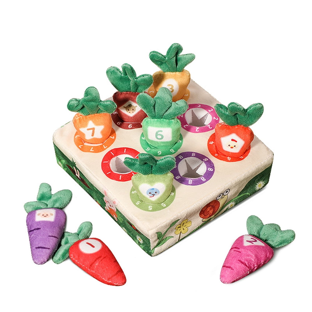 KEINXS Children Pulling Radish Plush Toys Pet Bite Gnaw Plush Toys ...