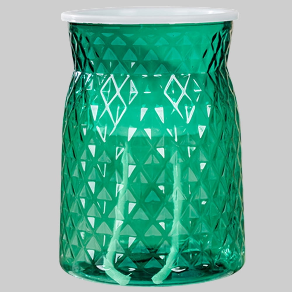 KEINXS Clear Plastic Flower Vases Water Planting Vase with Self-priming ...