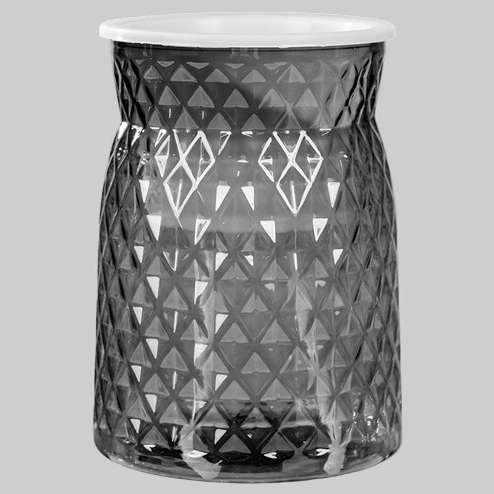 KEINXS Clear Plastic Flower Vases Water Planting Vase with Self-priming ...