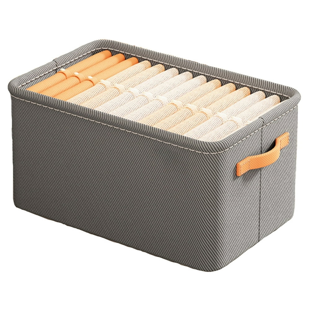 KEINXS Clothing Storage Bins for Closet with Handles Foldable Rectangle ...