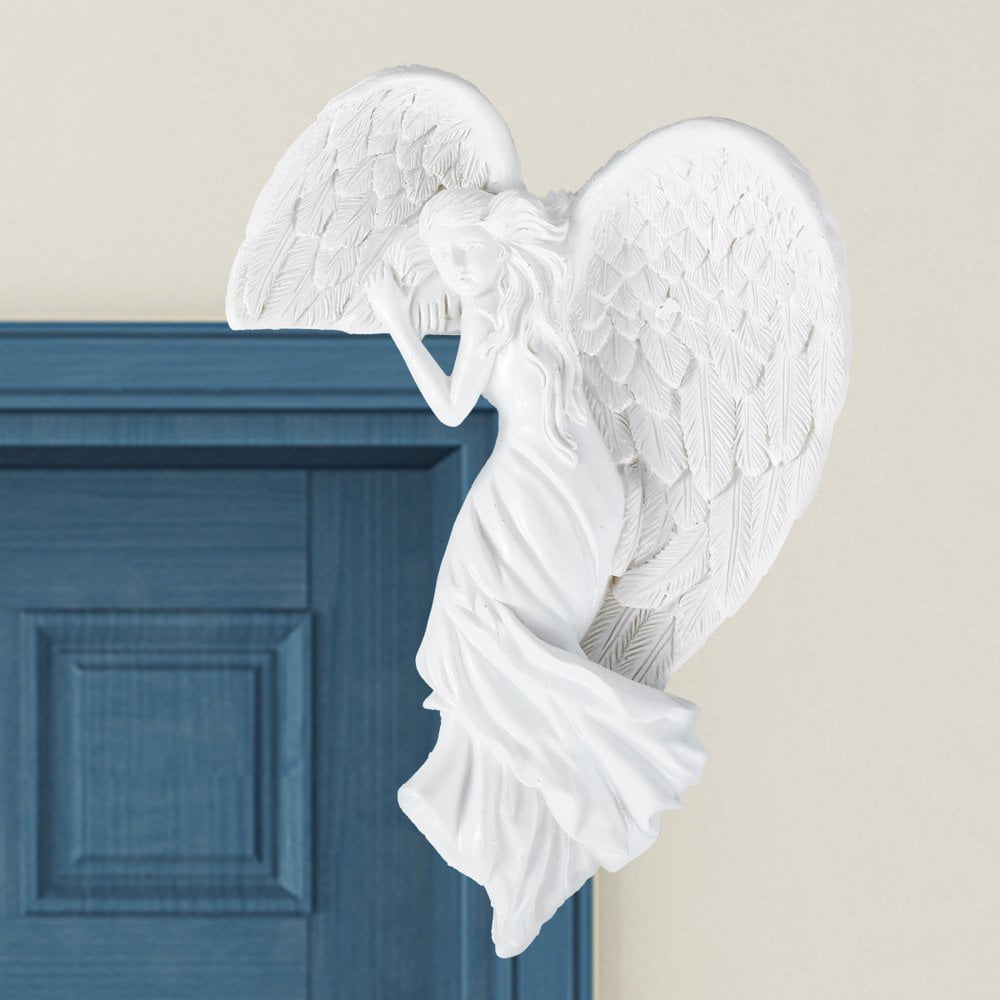 KEINXS Door Frame Angel Wings Sculpture 3D Creative Statue Door Frame ...