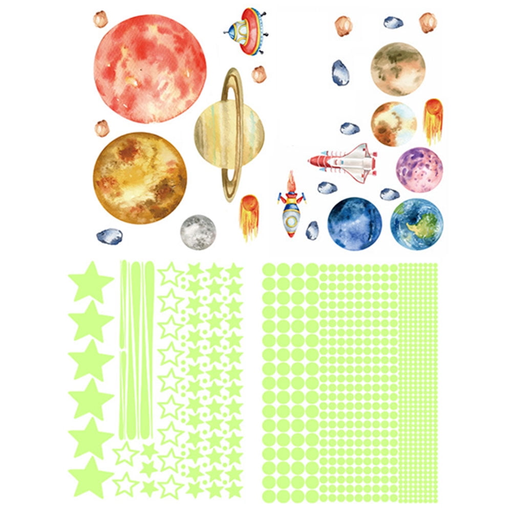KEINXS Glow in The Dark Stars and Planets for Ceiling, Star Stickers ...
