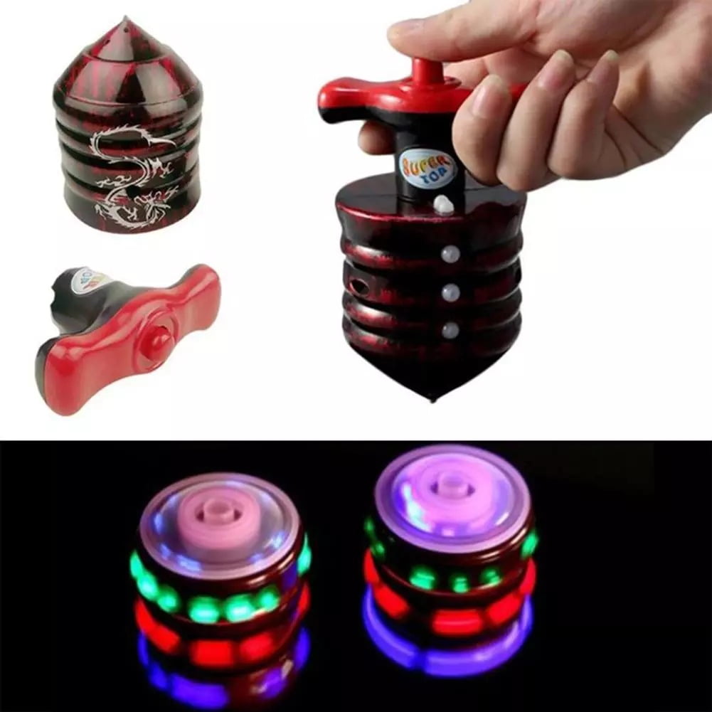 KEINXS LED Light Up Flashing Mini Spinning Tops with Gyroscope - Kids ...