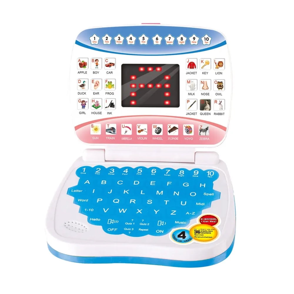 KEINXS Laptop English Learning Toy Electronic Portable Children Baby ...