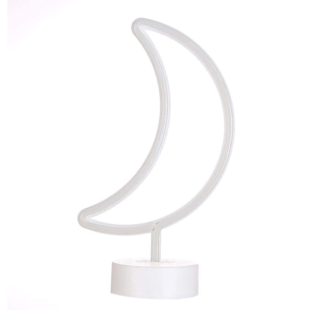 KEINXS Moon Neon Lights Decor Light Led Night Light Wall Table Decor ...