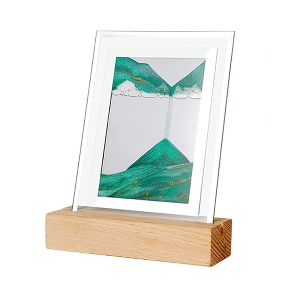 KEINXS Moving Sand Art Painting Night Light, 3D Dynamic Sandscape ...