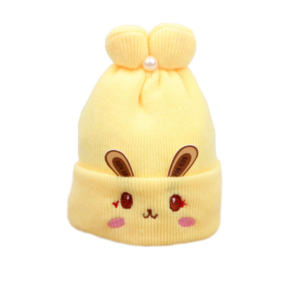 KEINXS Newborn Girl&Boy Hats Baby Soft Warm Crochet Knit Cartoon Beanie ...