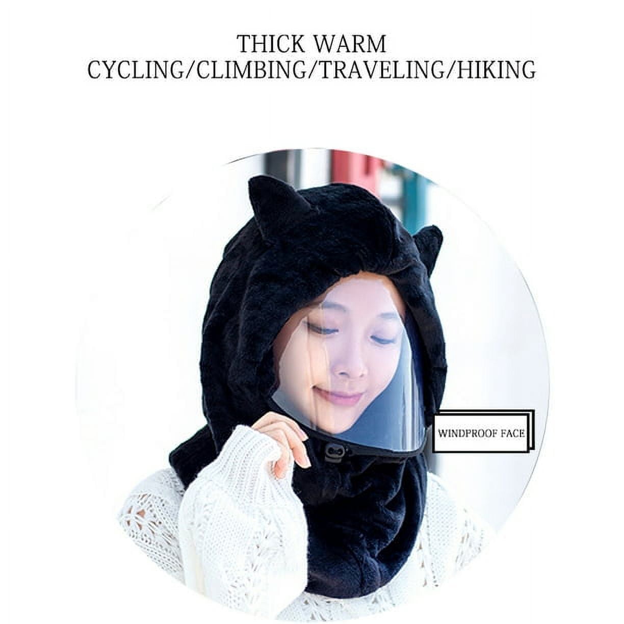 KEINXS No Fog Clear Face Mask Transparent Plastic Reusable Visible ...