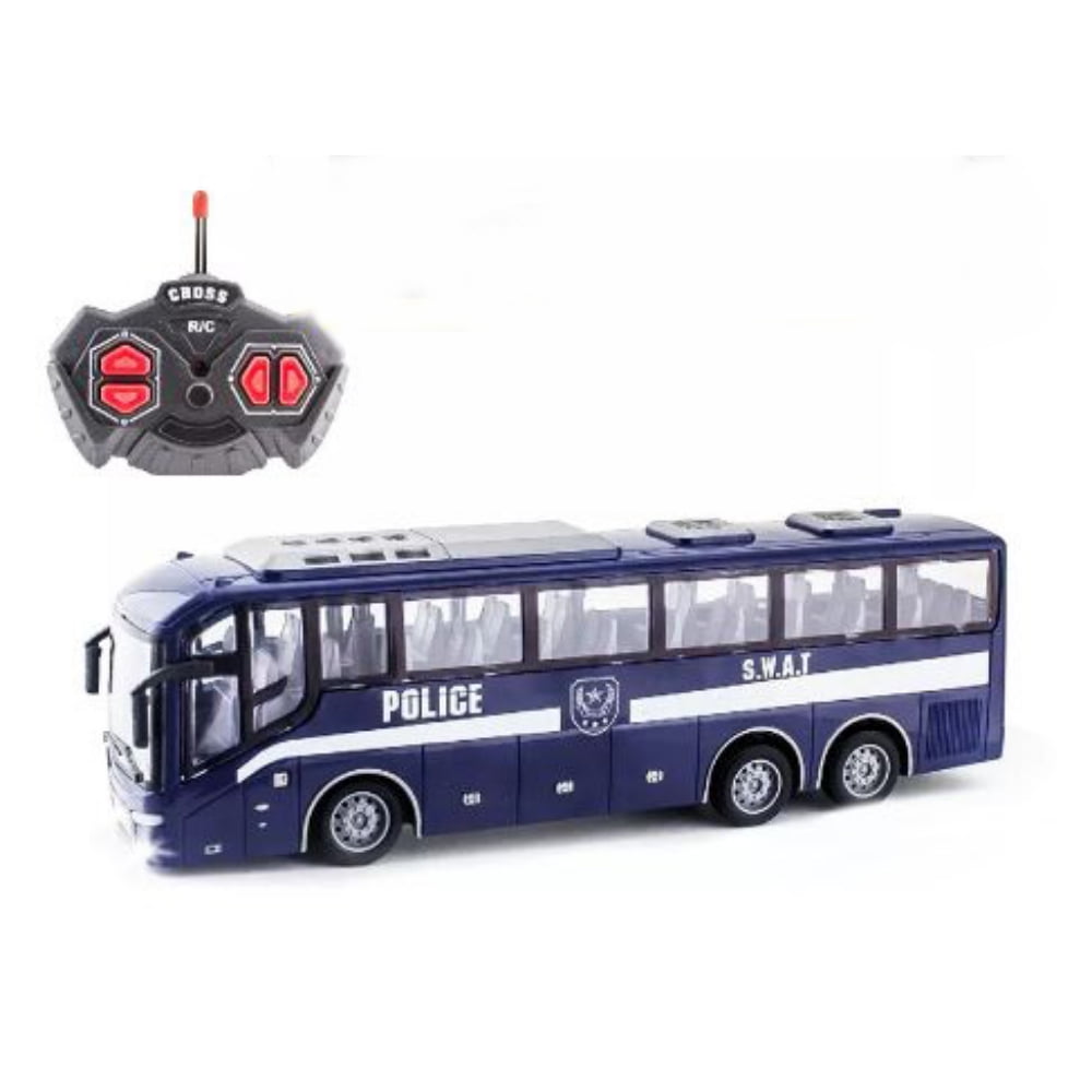 KEINXS Racing Car Police Bus 27MHZ Lights Simulation School Bus Tour ...