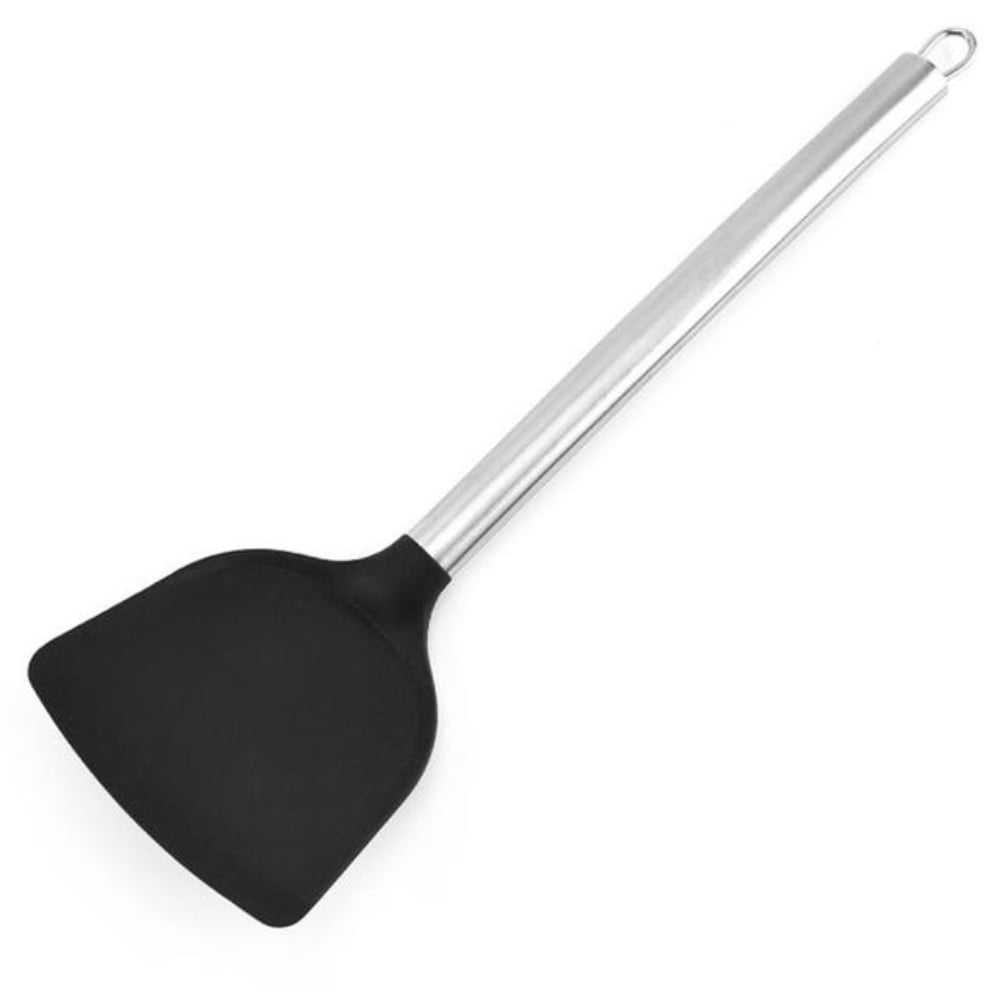 KEINXS Silicone Turner Stainless Steel Handle Spatula Heat Proof ...