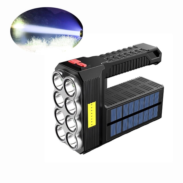 KEINXS Solar Rechargeable Portable Searchlight Household Handheld ...