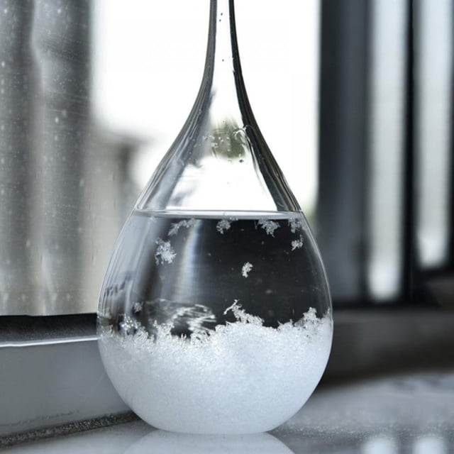 KEINXS Storm Glass Weather Forecaster Stylish Drop-Shaped Glass ...