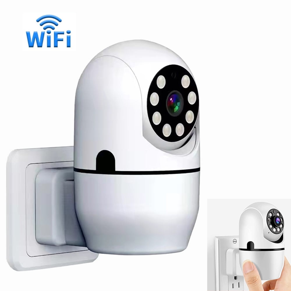 KEINXS Wall Plug-in Indoor Outlet Wireless Home Security Camera Smart ...
