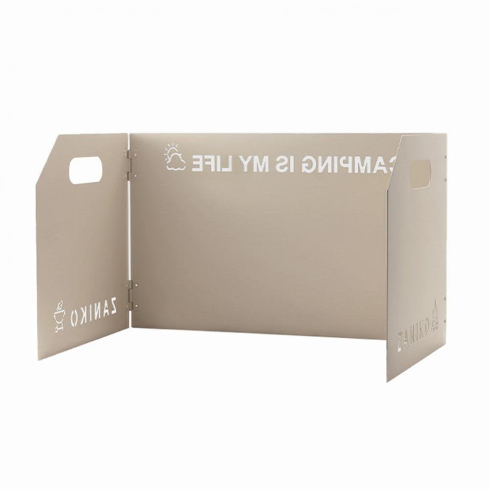 KEINXS Windproof Screen Outdoor Stove Triple-fold Wind Deflector with ...
