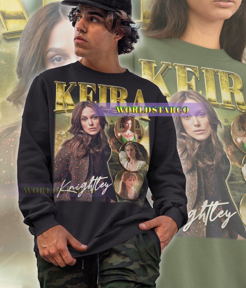 KEIRA KNIGHTLEY Sweatshirt, Keira Knightley Homage Sweatshirtter ...