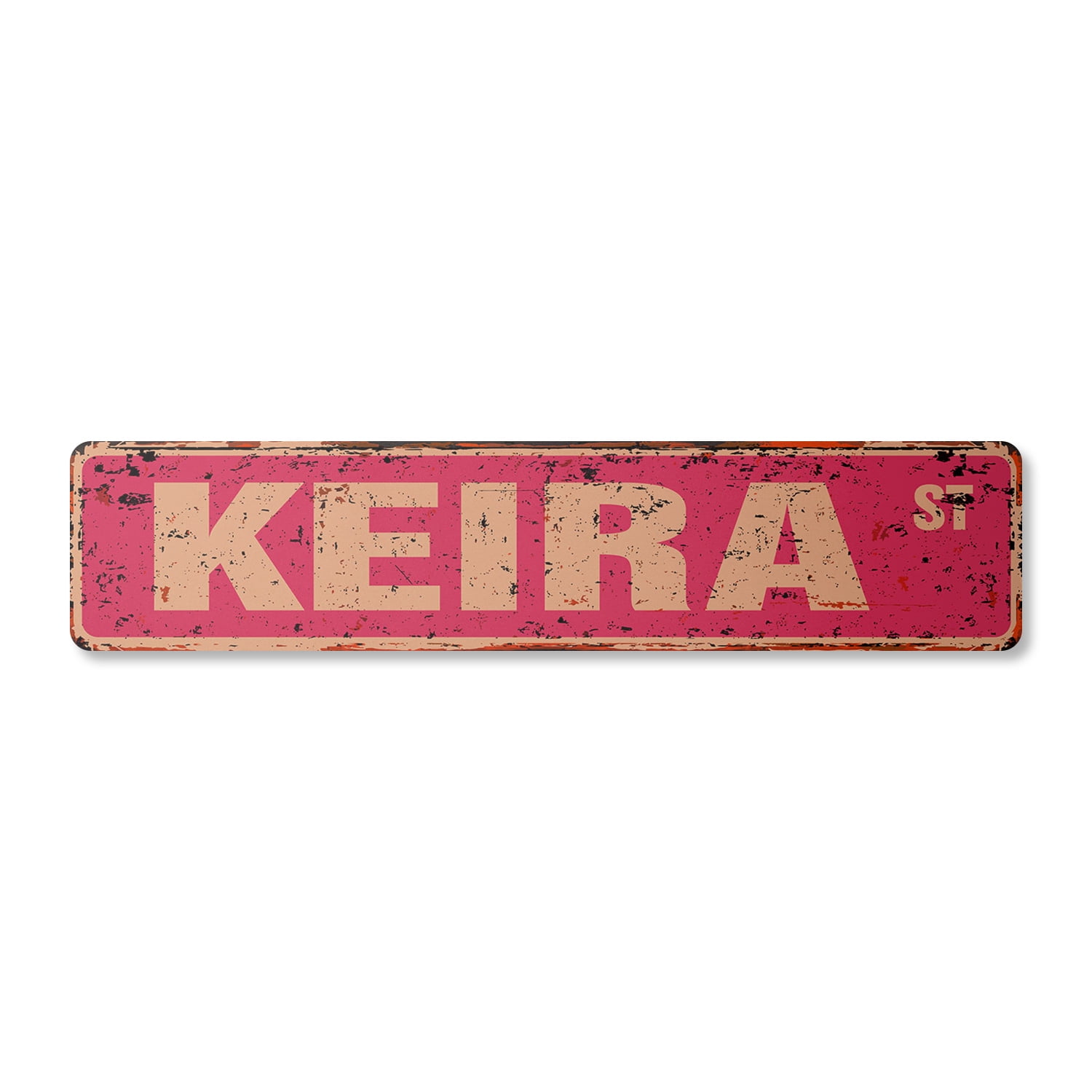 KEIRA Vintage Aluminum Street Sign Childrens Name Room Metal Sign ...