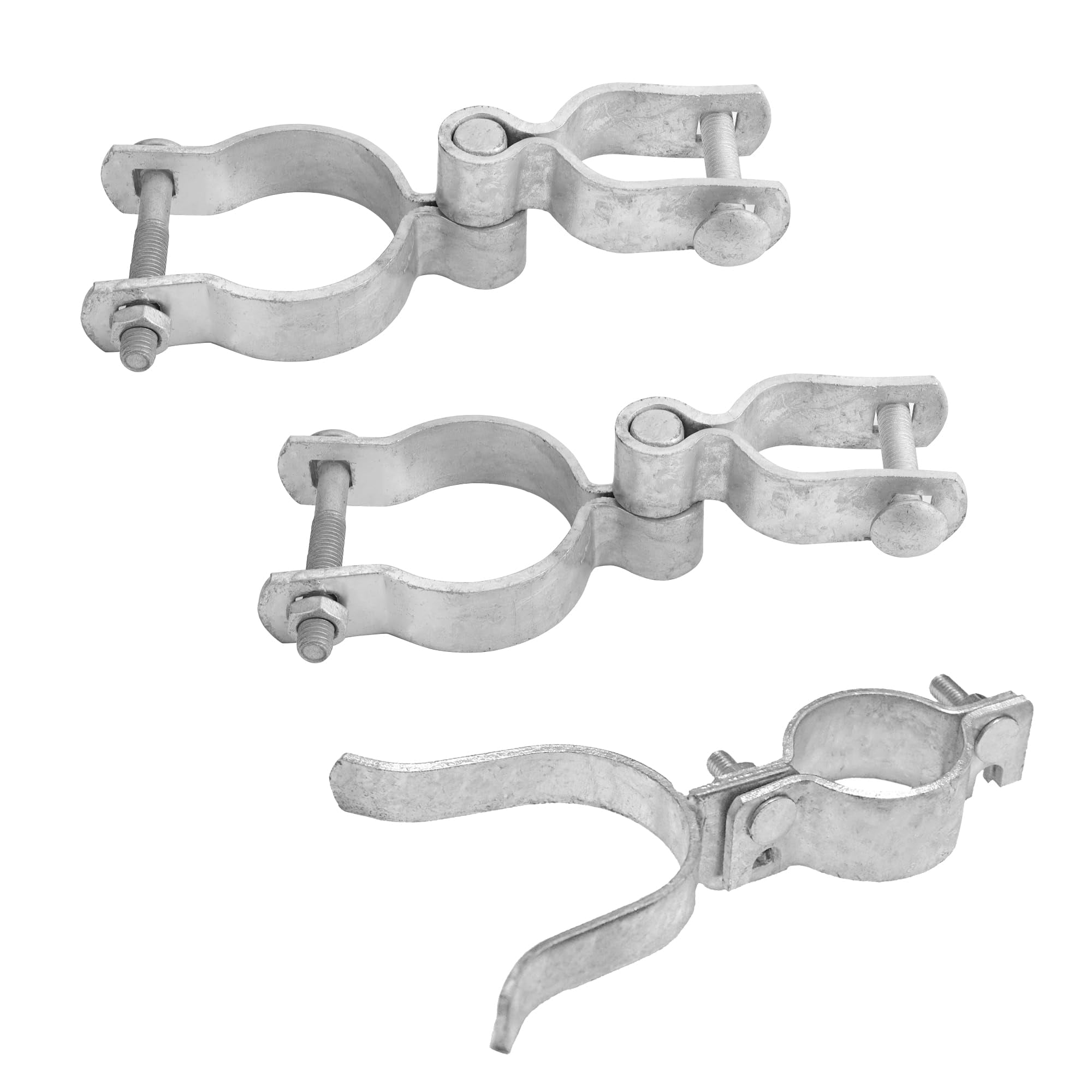 KEJJNYER 1-3/8" x 2-3/8" Chain Link Gate Hinge Kit,Galvanized Steel Fence Gate Hinge, 2-3/8 ...