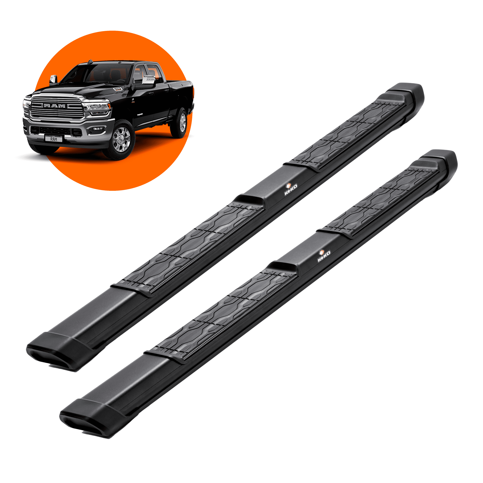 KEKO - Running Boards Compatible with 1500 - Crew Cab 2019-2021 - Truck ...