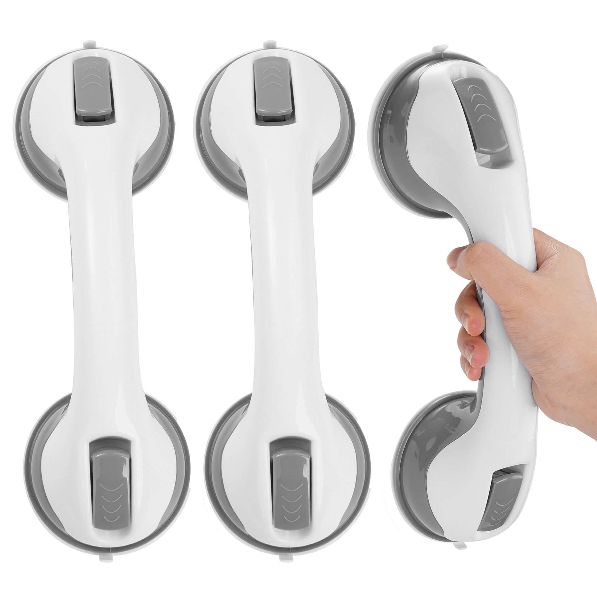 KEKOY 3 Pack 12 inch Grab Bars Bathtubs and Bathroom with Strong Hold ...