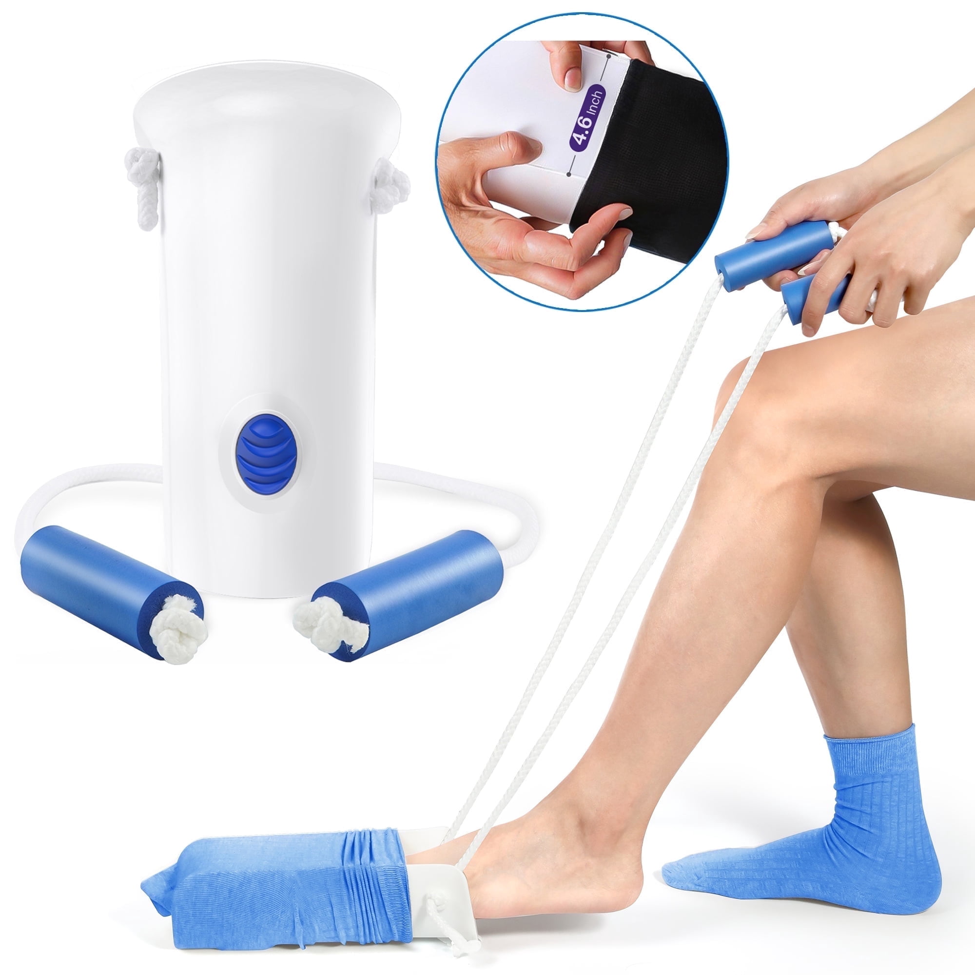 KEKOY 4.6inch Extra Wide Sock Helper with Foam Handles,Sock Aid Device ...