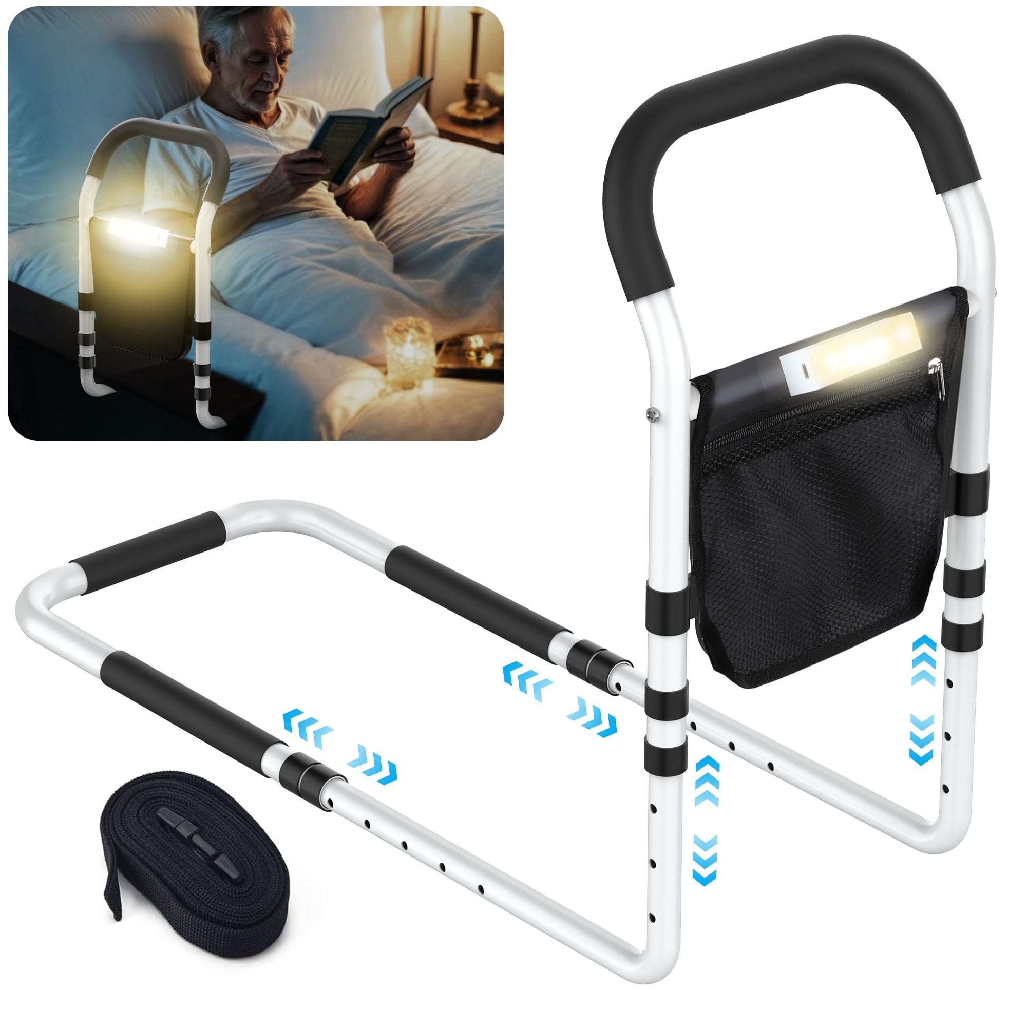 Kekoy Bed Rails for Elderly Adults, Adjustable Assist Beds Rail for ...