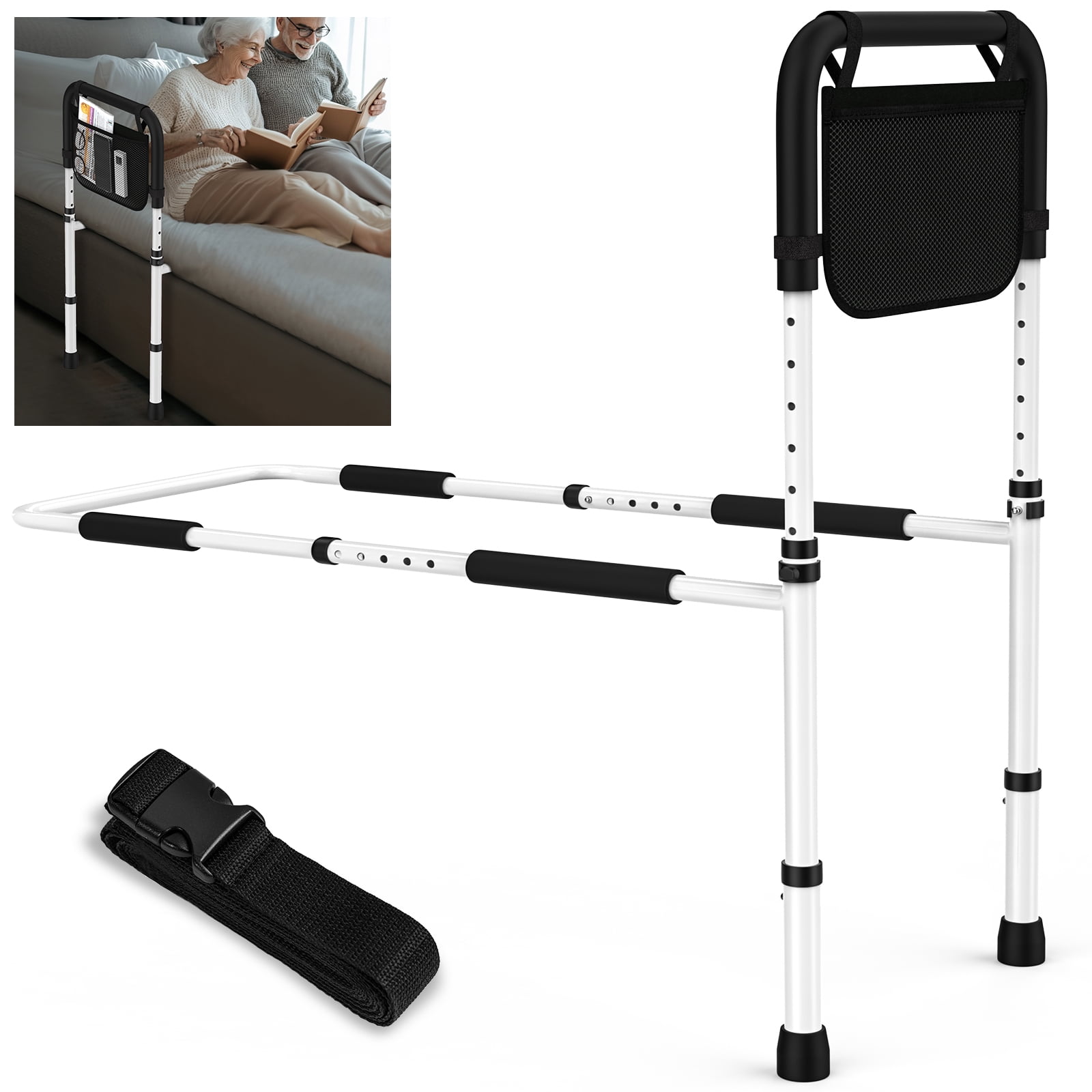 KEKOY Bed Rails for Elderly Adults Safety with Leg Adjustable, Bed Cane ...