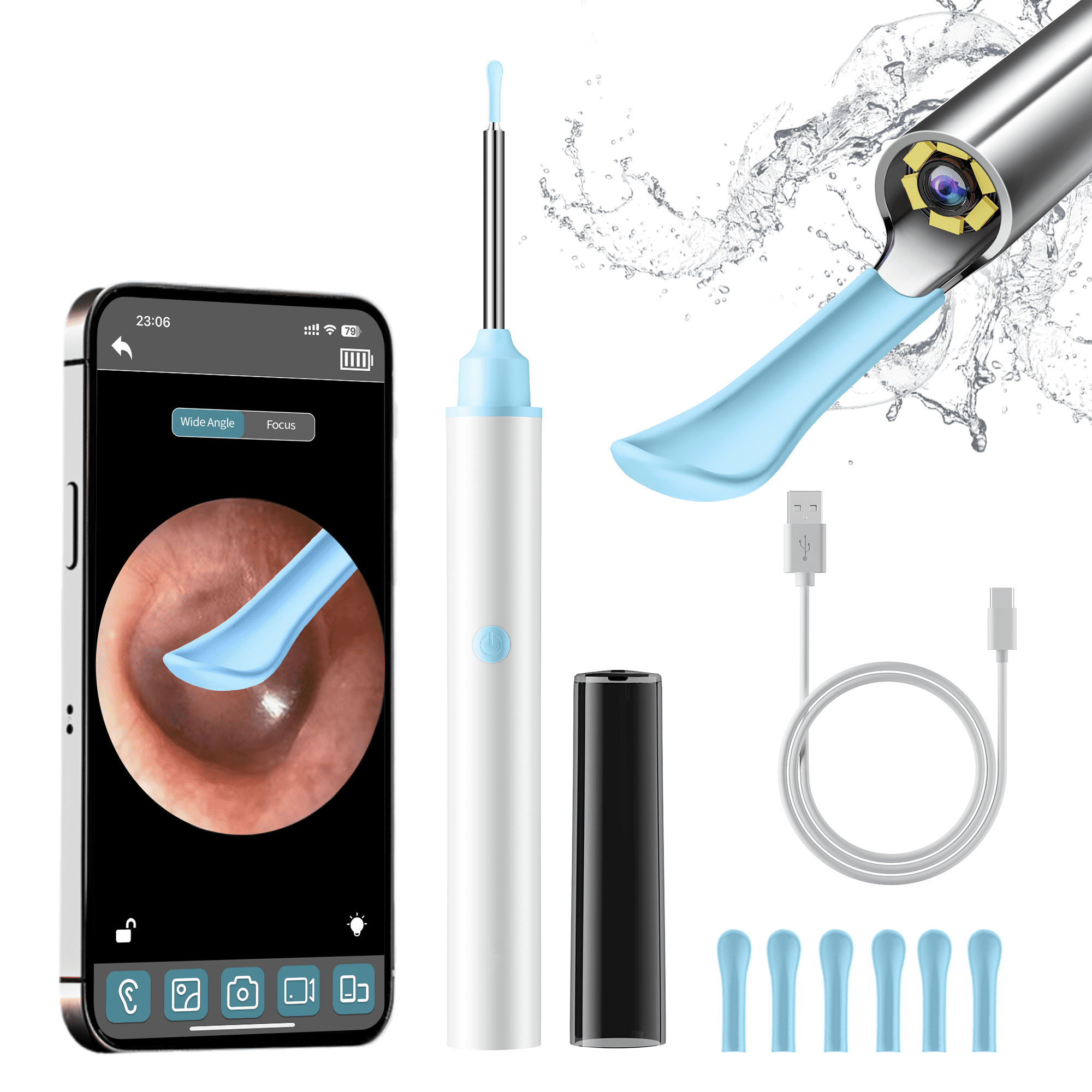 KEKOY Ear Cleaner with Camera, Ear Wax Removal Tool, 1080P HD Ear Wax ...