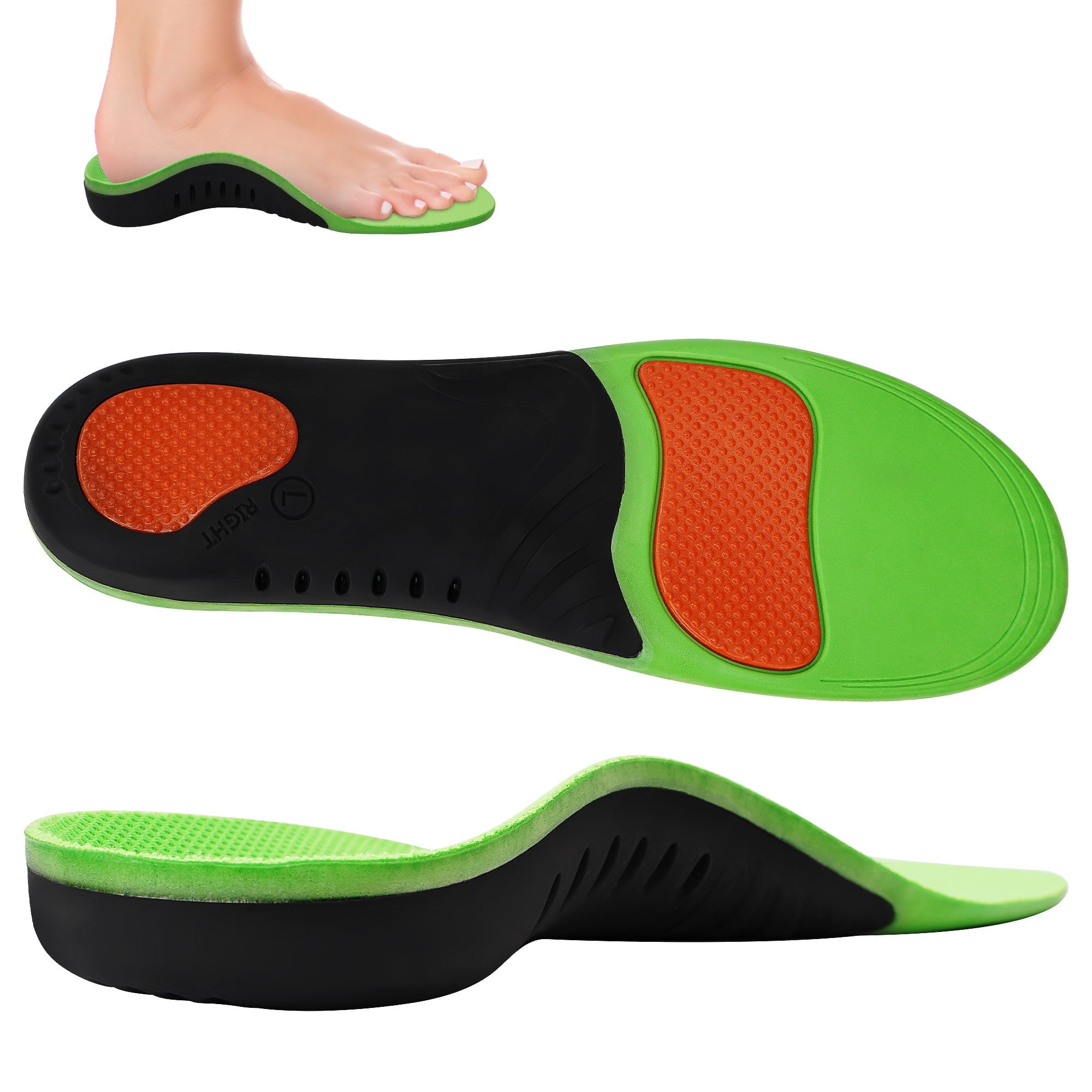 KEKOY Orthotics Inserts for Men Women, Plantar Fasciitis High Arch ...
